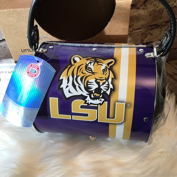 Little Earth | Bags | Rare Lsu Cyclone License Plate Purse | Poshmark